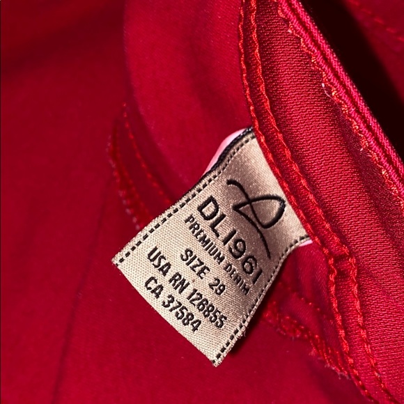 DL1961 | Jeans | Dl 961 Red Skinny Jeans | Poshmark